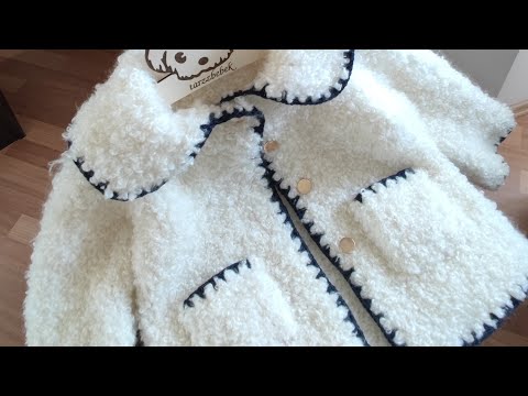 Düz örgü buklet ceket.3 yaş #knitting #handmade #hırkamodeli #crochet #örgümodelleri