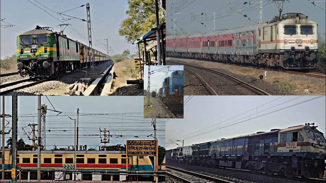 Indian EXPRESS TRAIN Video / BEST ELECTRIC & DIESEL TRAINS in India ...