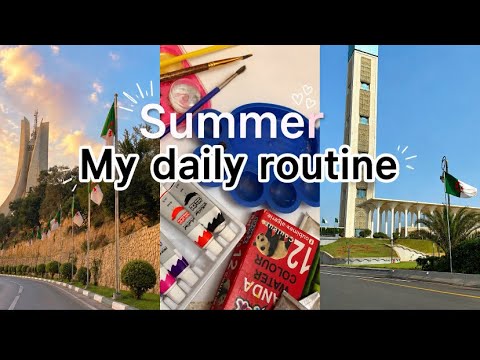 روتيني اليومي الهادئ في العطلة الصيفية 🌊🧚🏼‍♀️My daily routine 🎀