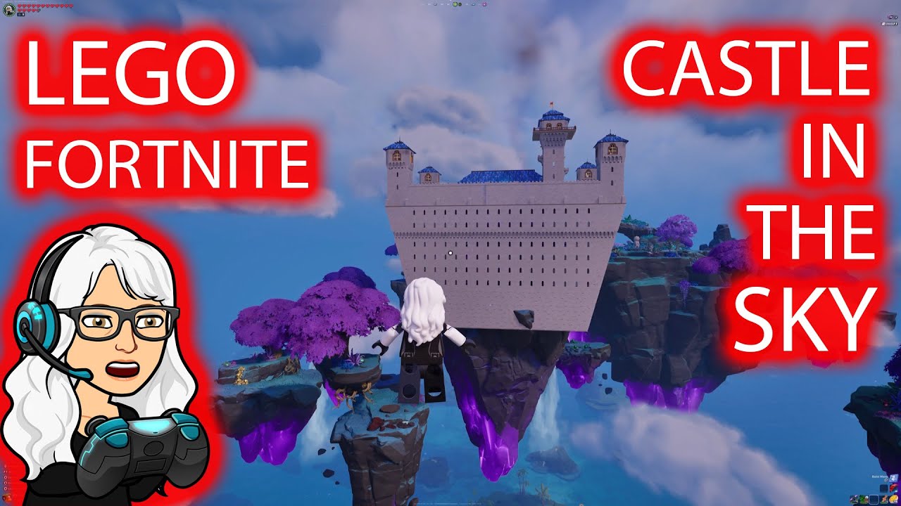 I Built a Castle in the Sky in Lego Fortnite - YouTube