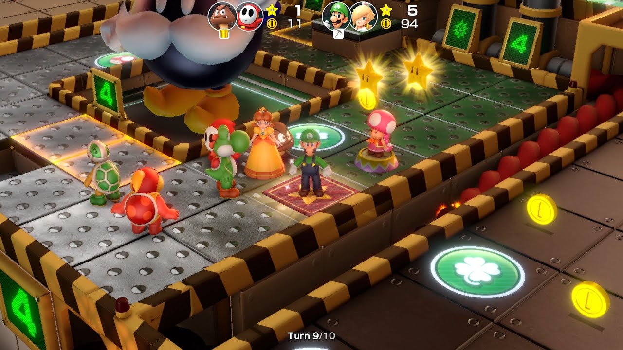 Super Mario Party Partner Party #1910 Gold Rush Mine Luigi & Rosalina ...