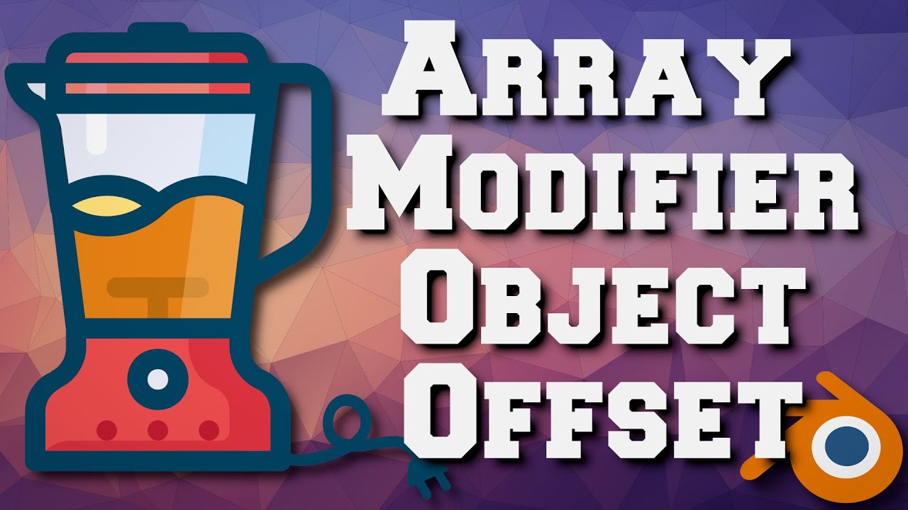 Object Offset and the Array Modifier in Blender 2.9 - YouTube