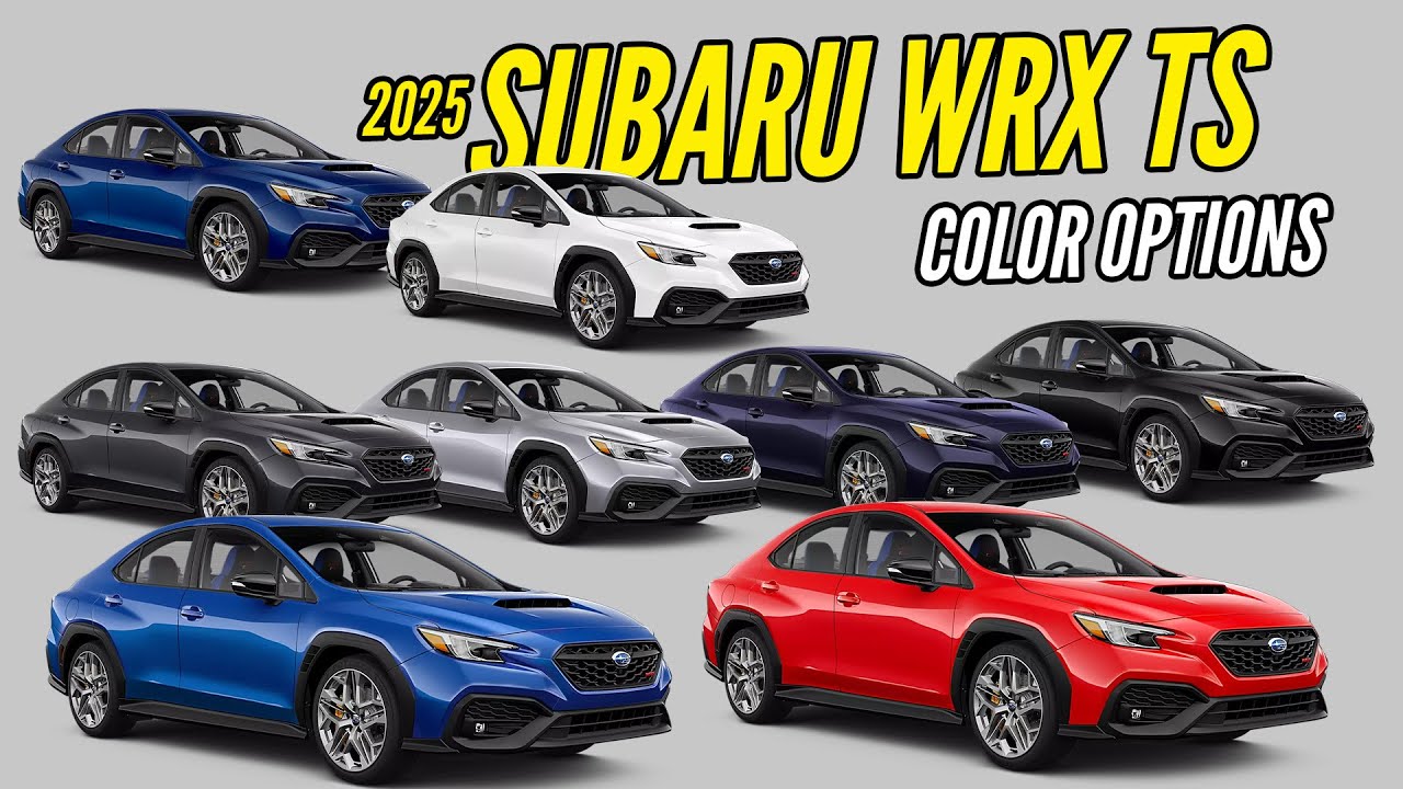 2025 Subaru WRX tS -All Color Options - Images | AUTOBICS - YouTube