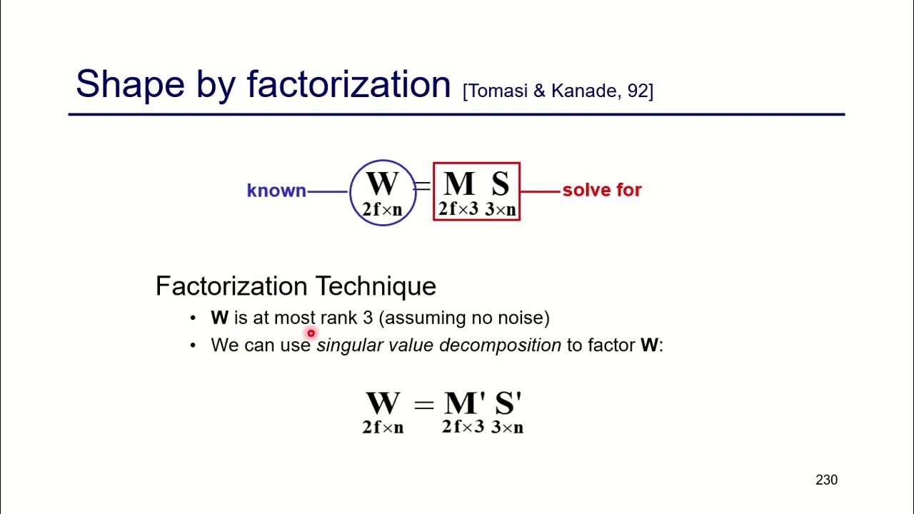 Part 45 Unit 3 Feature Based Alignment And Motion Estimation Ccs338 Computer Vision Youtube