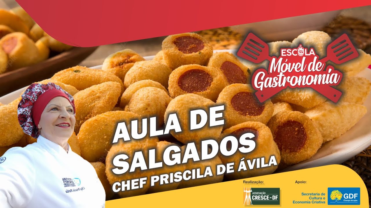 Aula de Salgados 04 - Escola Móvel de Gastronomia - Turma 01 - YouTube