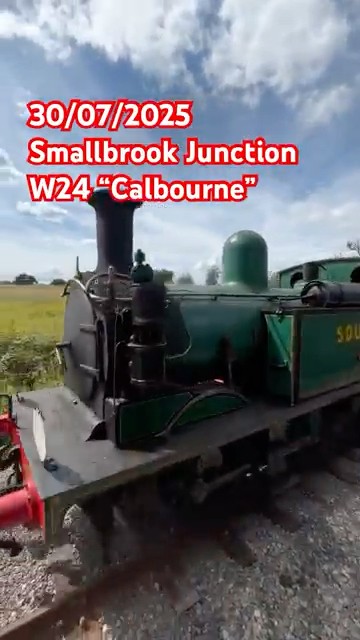 W24 Calbourne changes ends for the return journey at Smallbrook ...