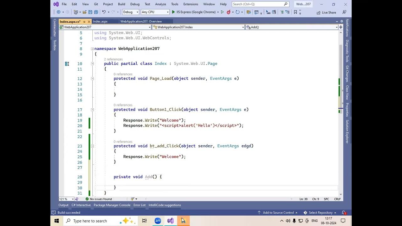 Asp.net day 2 #asp.net #youtubeshorts #subquery #computerscience #dotnet #programming#C - YouTube