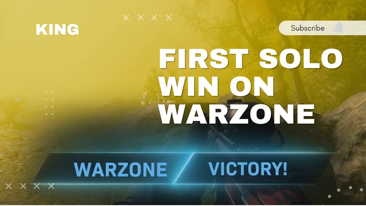First solo win on Warzone - YouTube