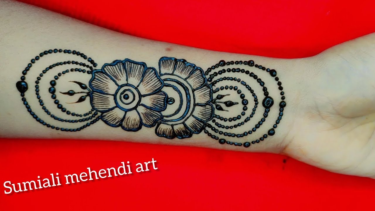 new very very stylish and elegant mehendi design|black mehendi design ...