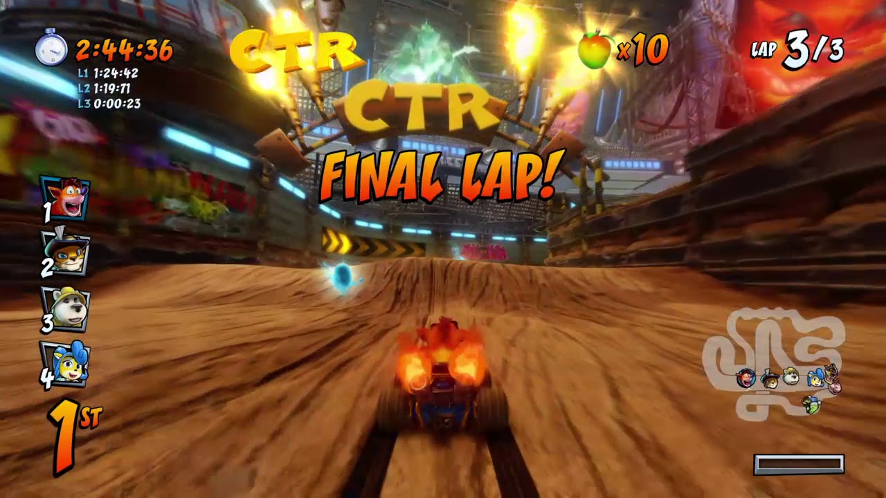 Let’s play Crash Team Racing nitro fueled part 42 (Tiny Arena *CTR token challenge*) - YouTube