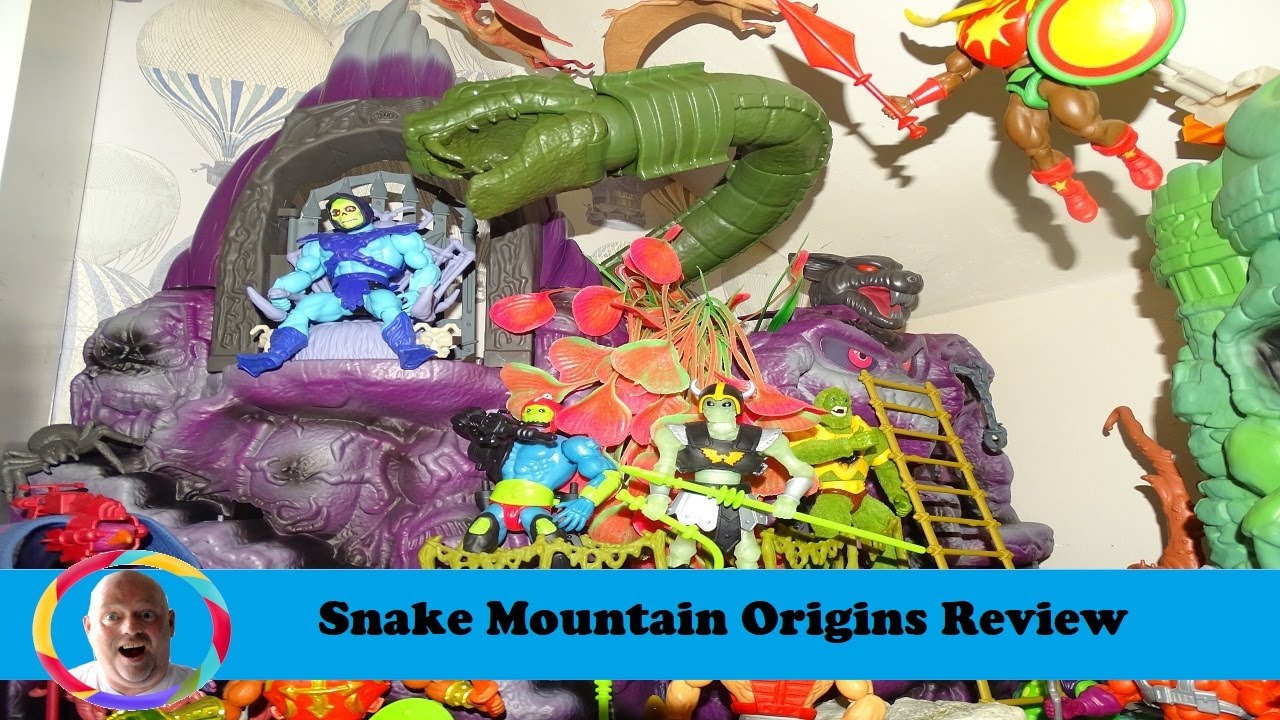 MOTU Snake Moutain Origins Playset Review Masters of the Universe - YouTube