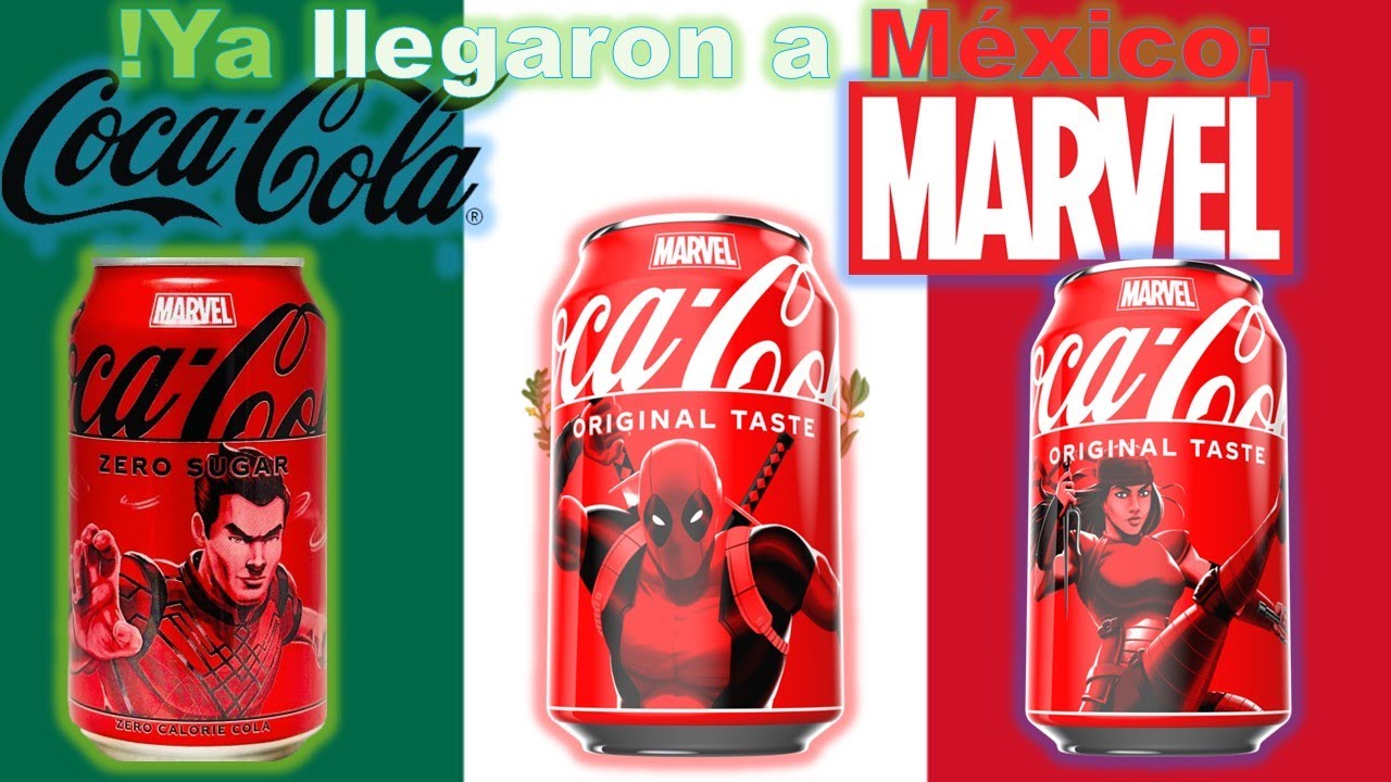 Latas de Coca-Cola con personajes de Marvel - YouTube