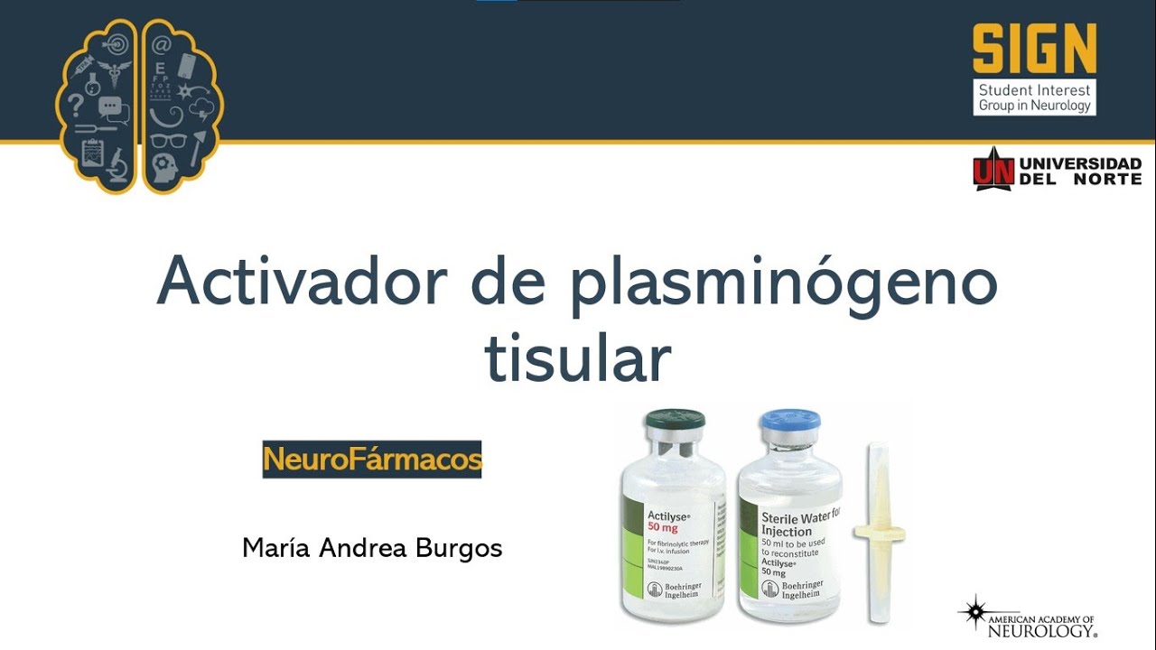 NeuroFármacos: Alteplasa - YouTube