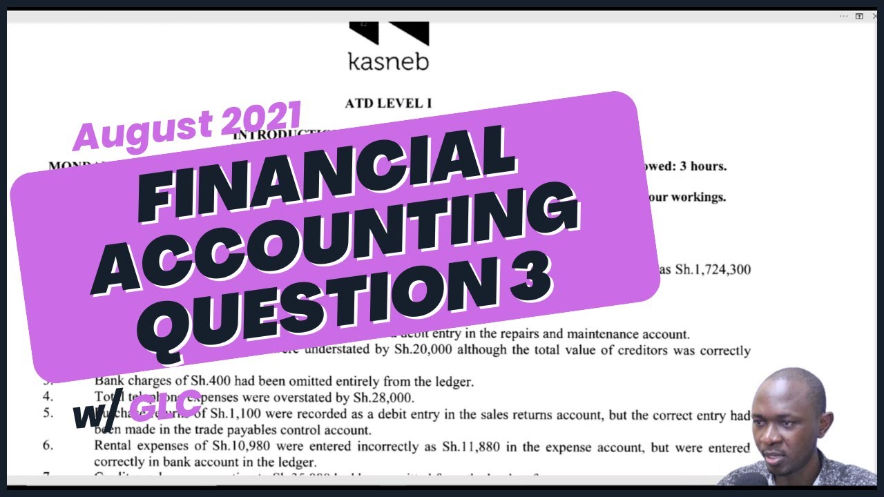 ATD INTRODUCTION TO FINANCIAL ACCOUNTING AUGUST 2021 Q3 - YouTube