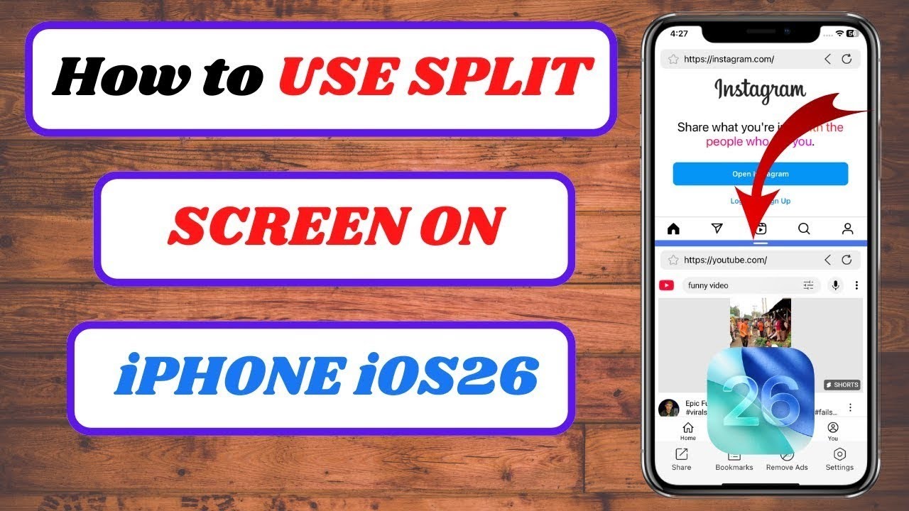 How to Use Split Screen on iPhone iOS 26 | iPhone iOS 26 Split Screen ...
