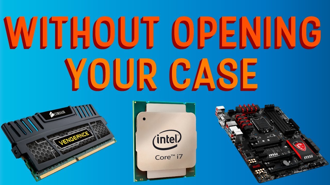 How to check your pc parts no downloads (COMMAND PROMPT) - YouTube