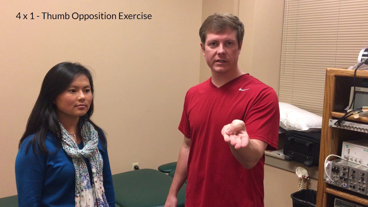 4x1 Thumb Opposition Exercise - YouTube