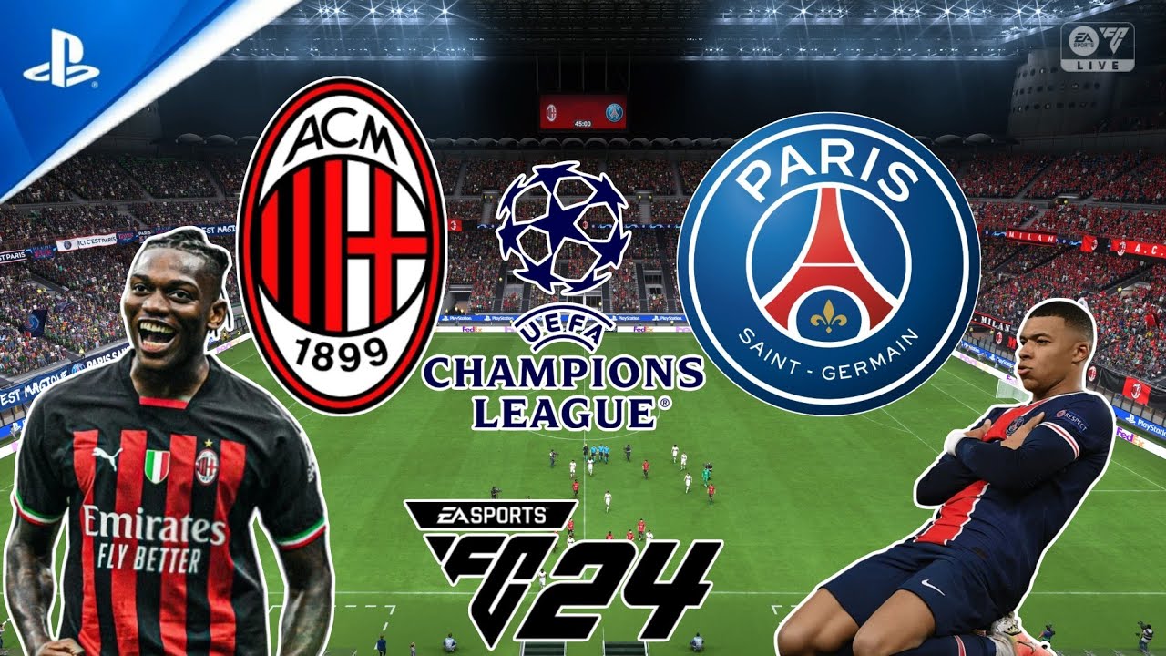 Milan vs PSG | FC24 PS5 REALISTIC GAMEPLAY - YouTube
