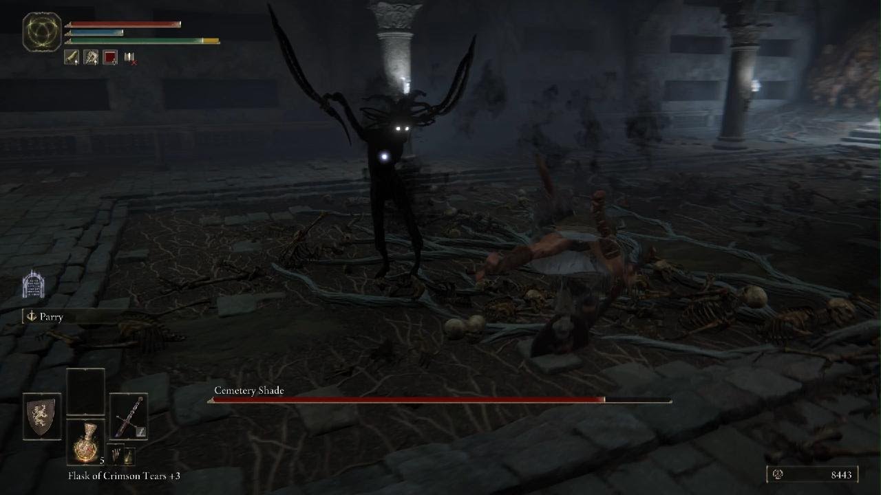ELDEN RING - Cemetery Shade Boss Fight - YouTube