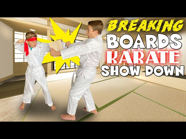Karate Board Break Challenge!! - Videos For Kids