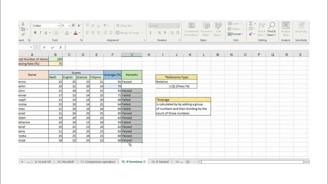 MS EXCEL IF Functions Tutorial - YouTube