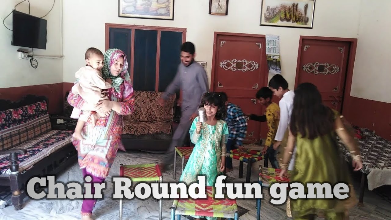 chair round game with my family | kids fun game challenge | Mirza ...