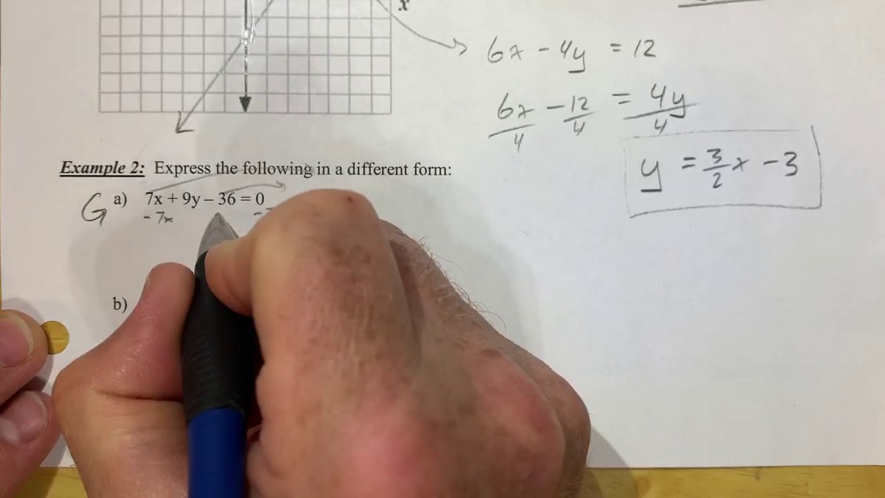 Math 10 6-2 General Form - YouTube
