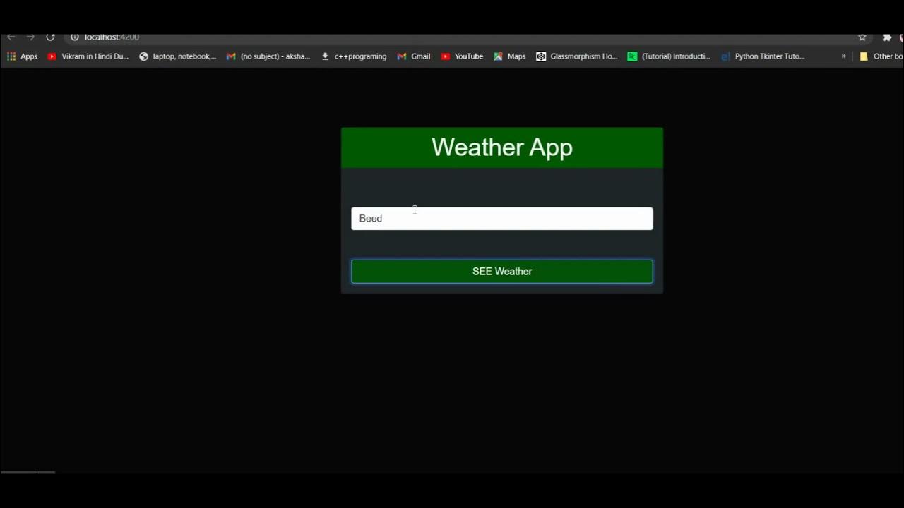 Build A Weather App in Angular | #typescript | #Angular | #WeatherApp | #bootstrap | #JavaScript ...