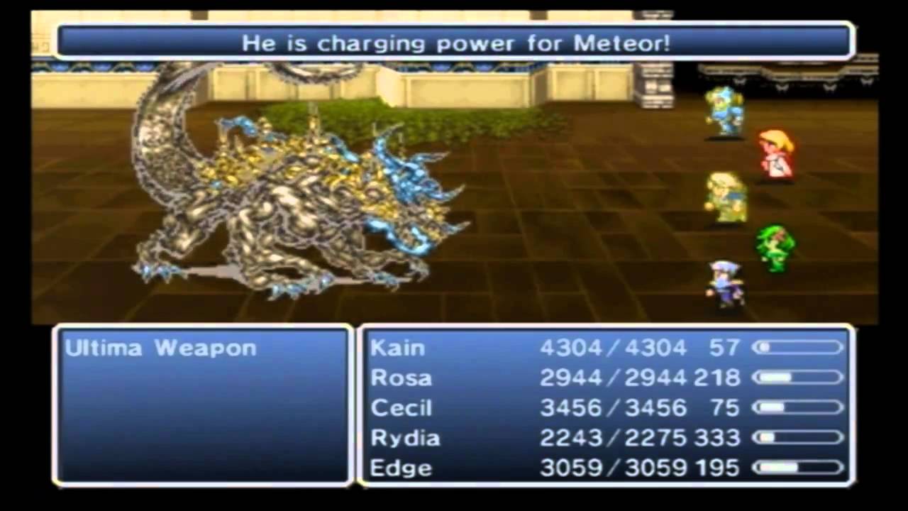 Final Fantasy IV: TaY - Ultima Weapon (Optional Boss #1) - YouTube