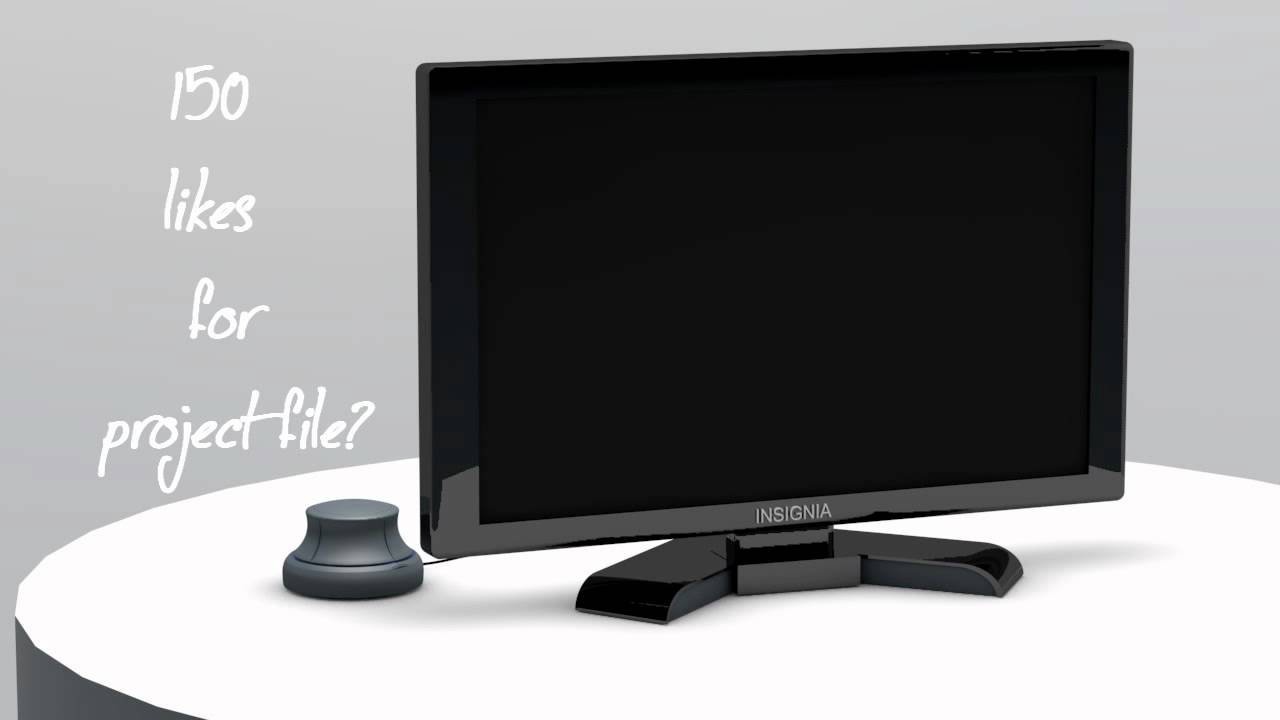 Free Cinema 4D Model - Insignia Monitor - LINK UP. - YouTube