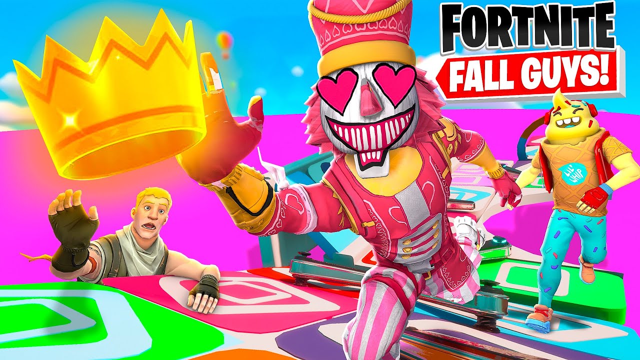 GIOCO A FALL GUYS SU FORTNITE CON I FAN! - YouTube
