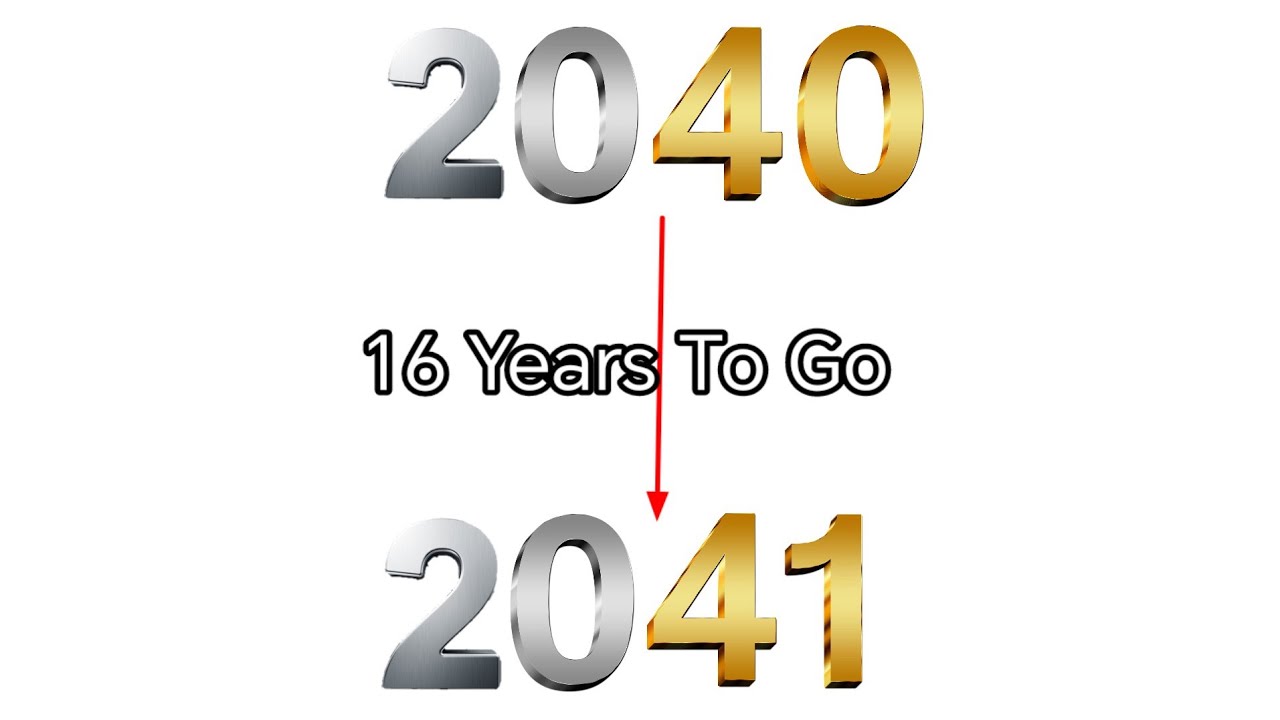 R.I.P 2040 And Welcome 2041 [16 Years To Go] - YouTube