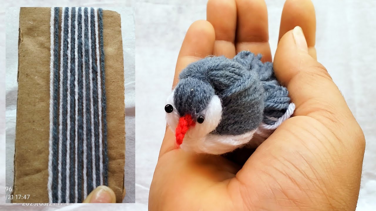Easy Woolen bird craft Meking/ Meking wool bird #woolencraft # ...