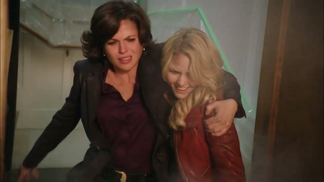 OUAT 1x08 - Emma saves Regina from the fire | Swanqueen scenes HD - YouTube