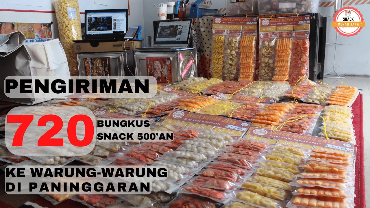 PENGIRIMAN 720 BUNGKUS SNACK 500'an KE WARUNG-WARUNG DI PANINGGARAN DAN ...