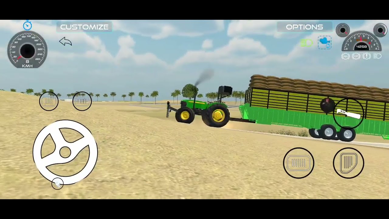 Metal Tractor Model with a Trailer VS Tractor from Game .cartoons ...