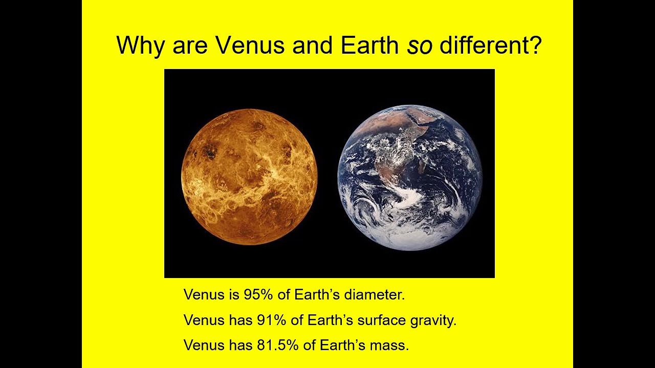 PHYS 1404 Venus and Earth Comparison - YouTube
