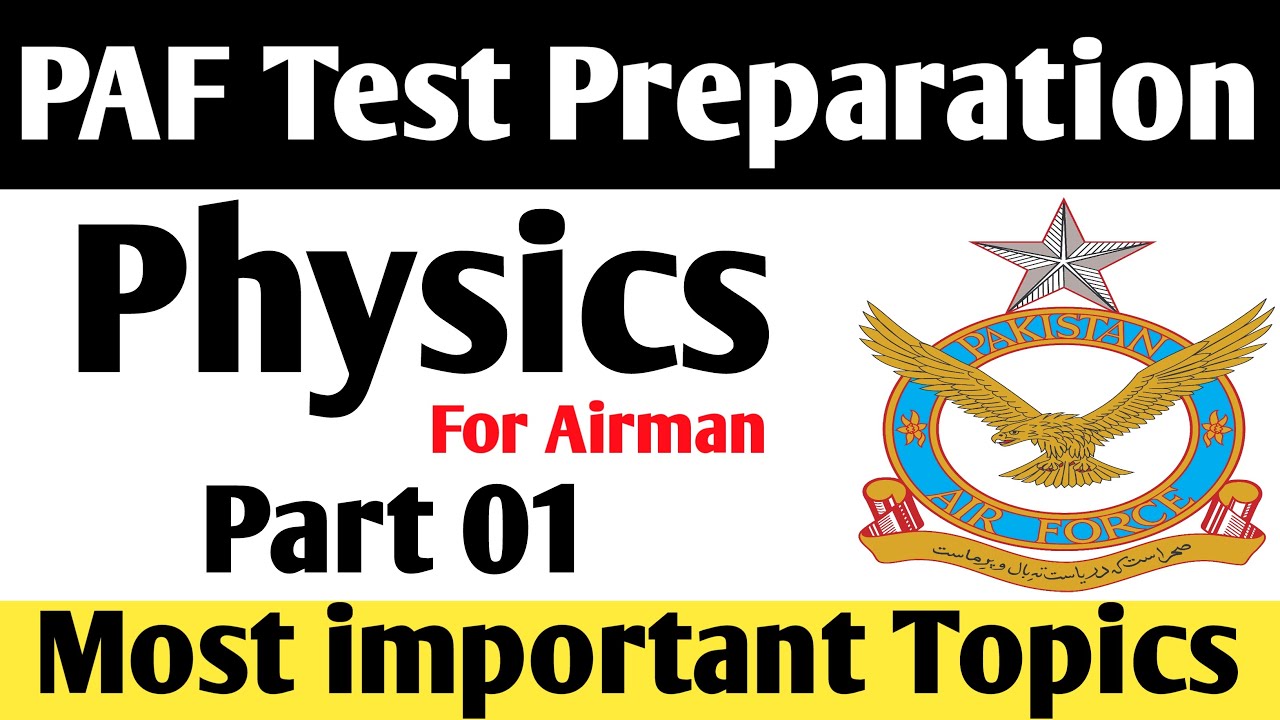 Paf airman physics test preparation | Paf test preparation 2022 | paf ...