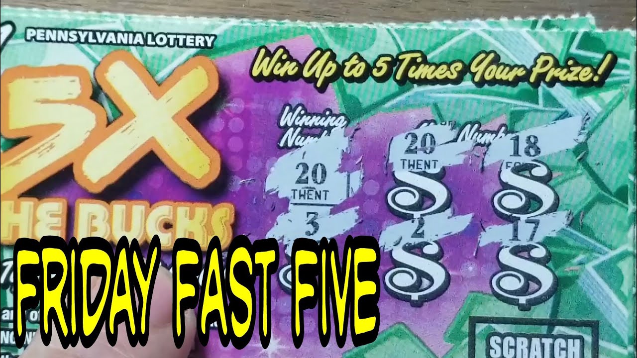 Buck it Friday. 5x the Bucks. Lottery Scratch Tickets - YouTube