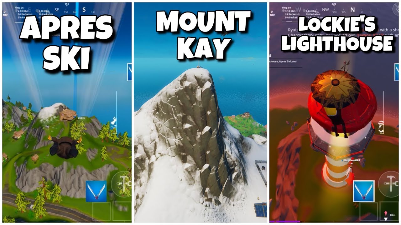 Land at Lockie’s Lighthouse, Apres Ski and Mount Kay (Fortnite ...