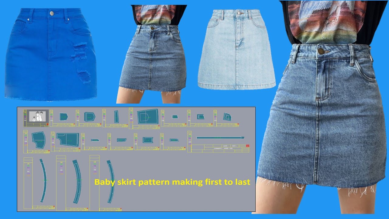how to sew a skirt for beginners//skirt pattern tutorial//md rubel ...