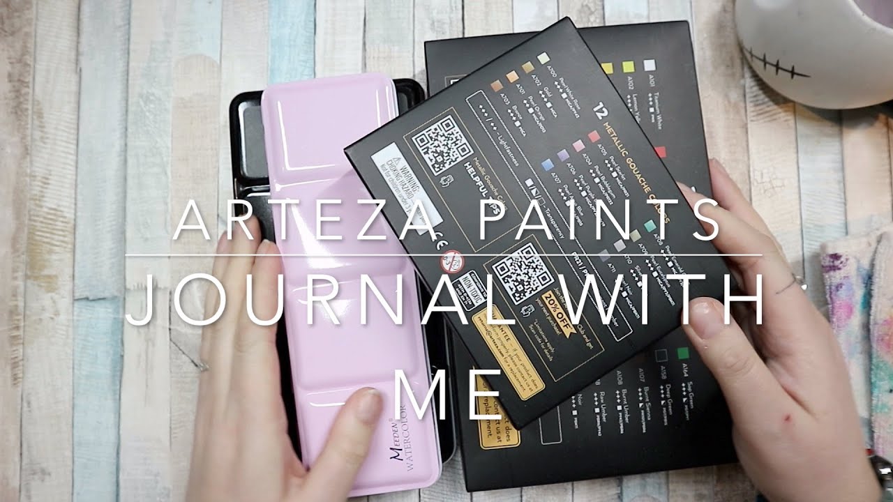 SET UP MY JOURNAL PAGES WITH ME | FEATURING PAINT GIFTED BY ARTEZA ...
