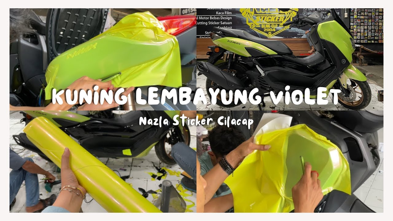 WRAPPING NMAX YELLOW LEMON LEMBAYUNG VIOLET - YouTube