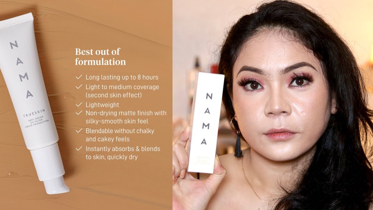 FULL REVIEW NAMA BEAUTY TRUESKIN FOUNDATION - YouTube