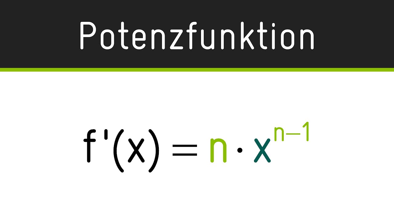 Ableitung — Potenzregel | Herleitung mit allgemeiner binomischer Formel ...