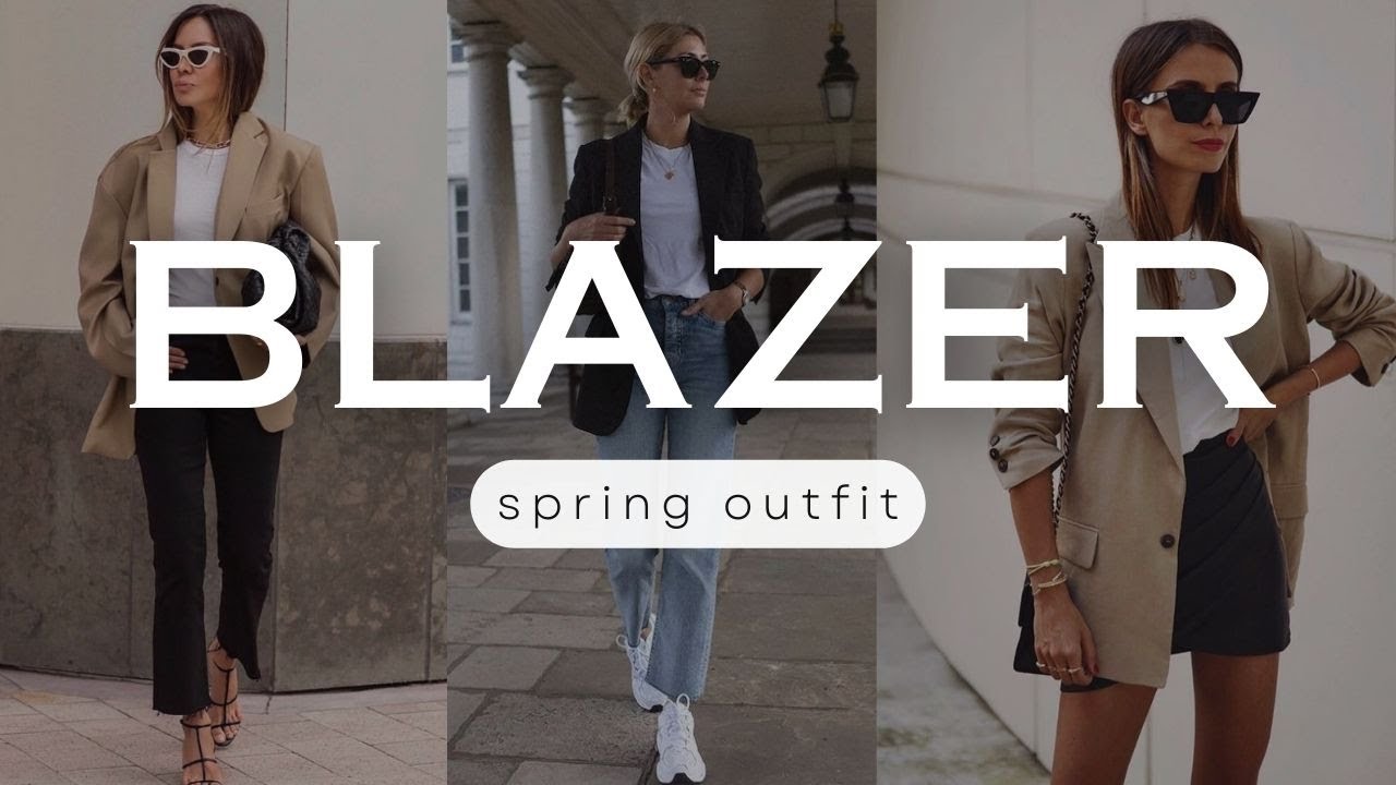 Stylish Blazer Spring Outfit Ideas | Spring Outfit Ideas 2024 - YouTube