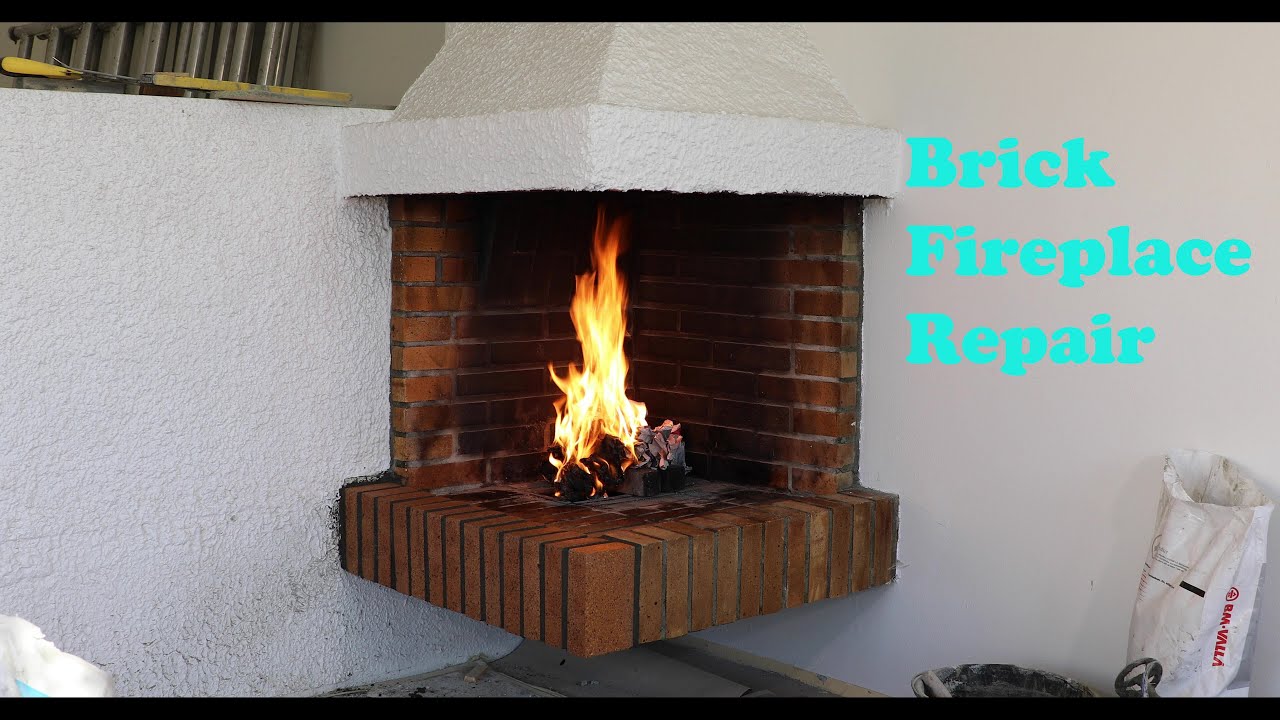 Brick Fireplace Repair - YouTube