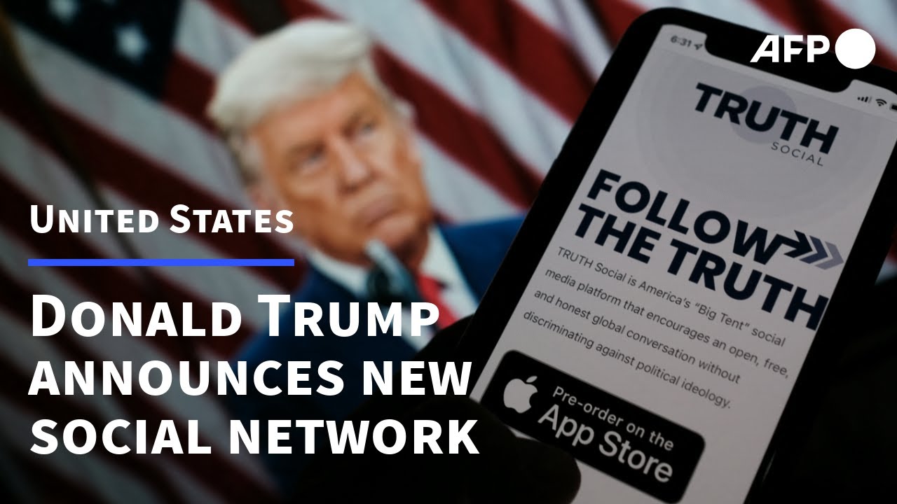 Trump announces plans for new social network 'TRUTH Social' | AFP - YouTube