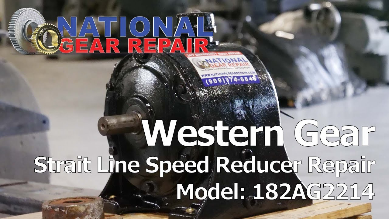 Western Gear Strait Line Speed Reducer Model 182AG2214 - YouTube