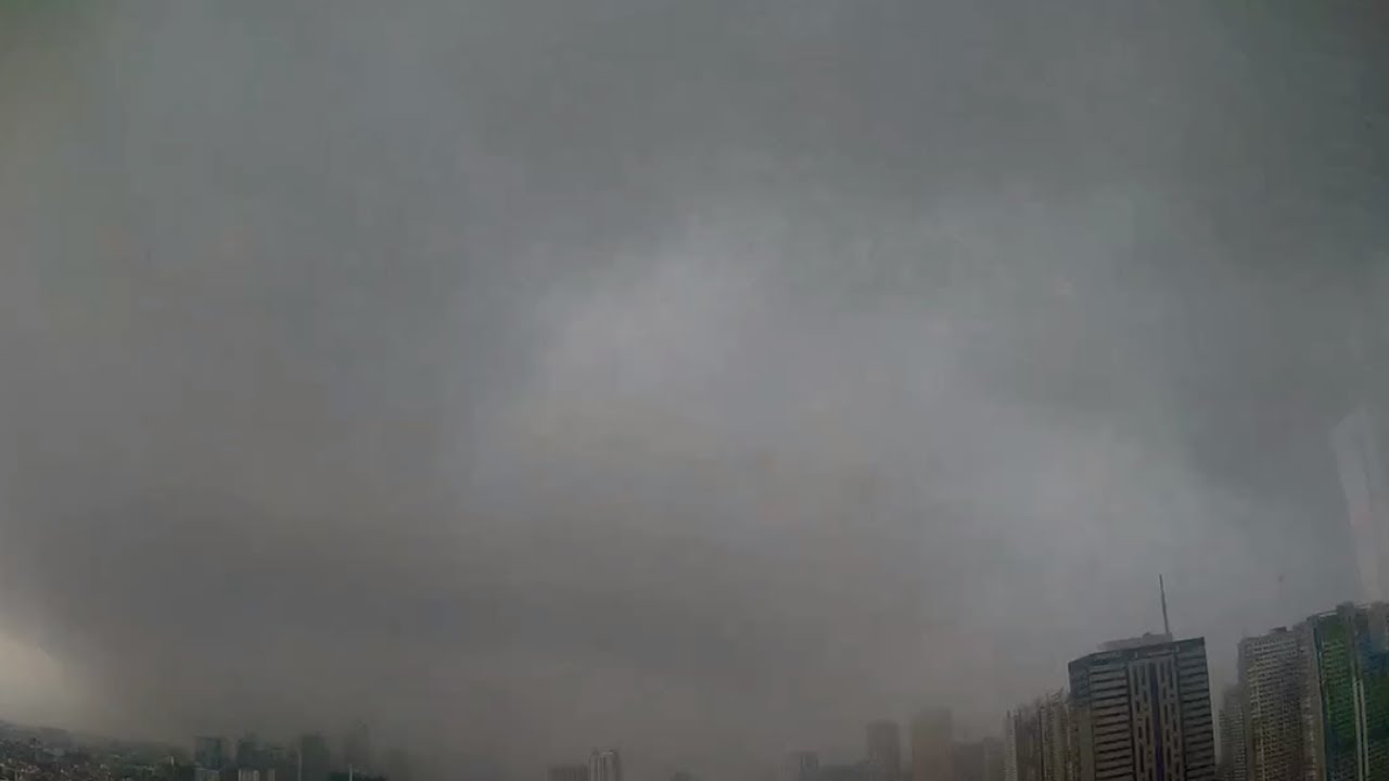 Time-Lapse Video Of Passing Typhoon Storm - YouTube